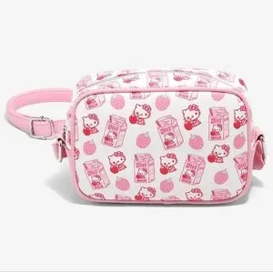 Loungefly | Bags | Loungefly Hello Kitty Strawberry Milk Camera ...